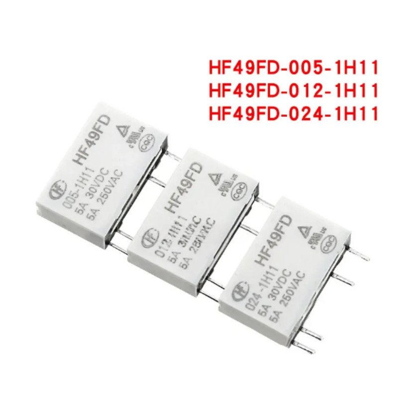 HF49FD Industrial Relay HF49FD- 005 012 024 -1H11 4PIN 5V 12V 24V ...