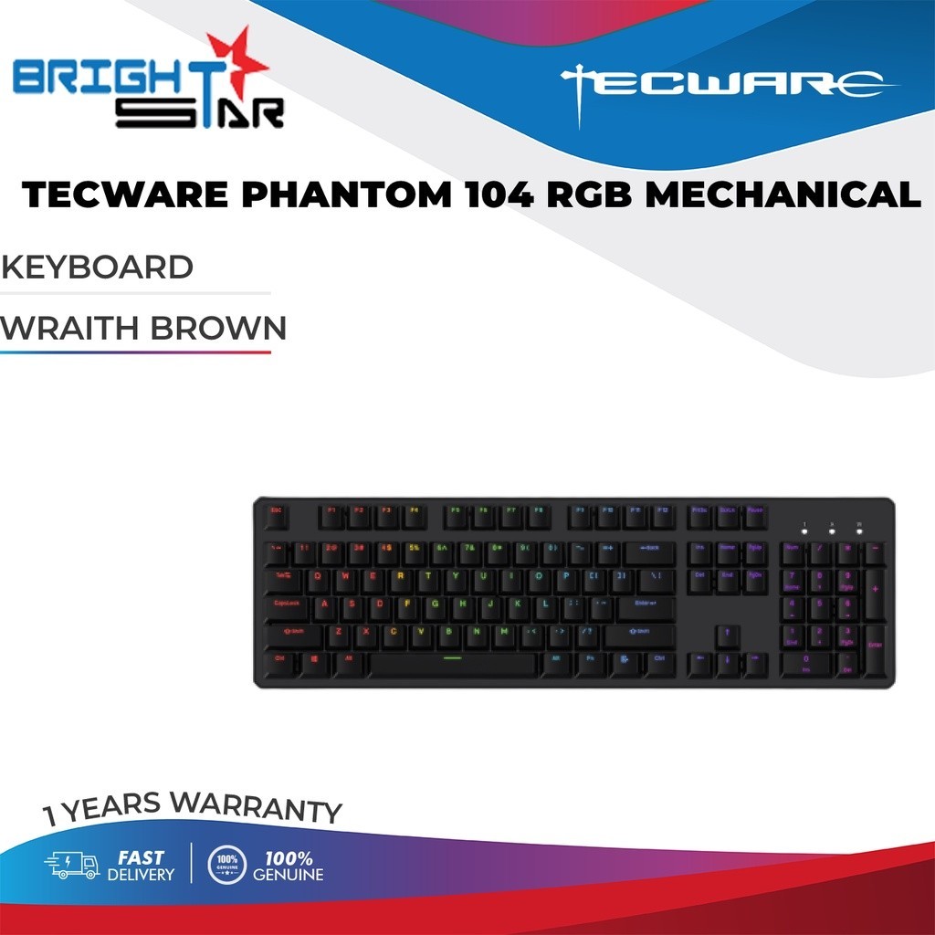TECWARE PHANTOM 104 RGB MECHANICAL KEYBOARD | Shopee Philippines