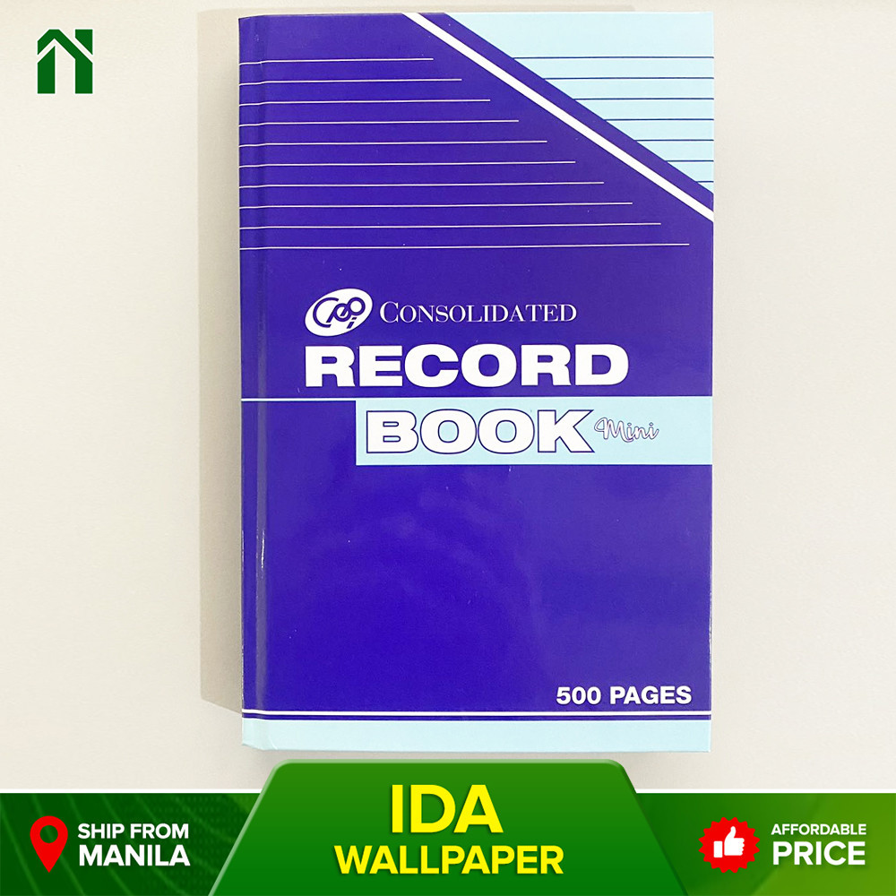 IDA Mini Consolidated Record Book Logbook 500 Pages | Shopee Philippines