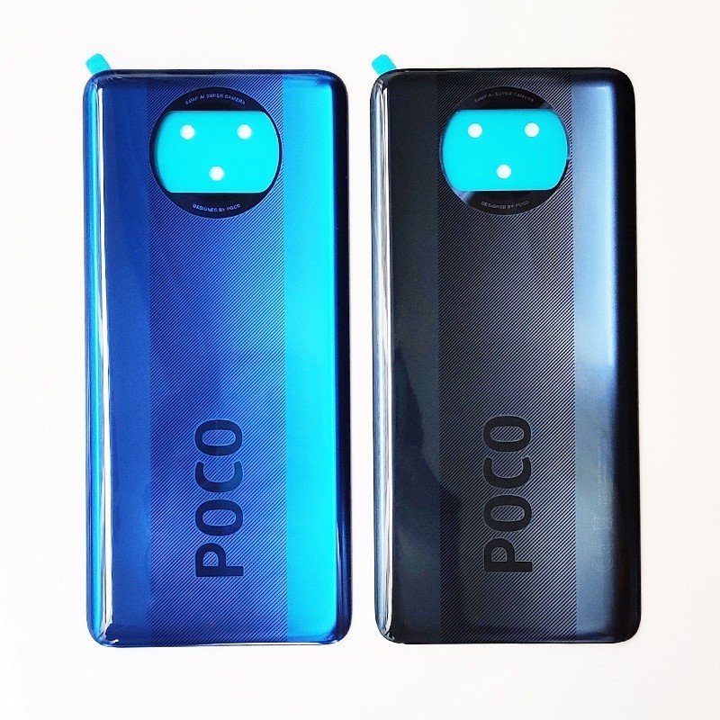 Original X3 NFC For Xiaomi Poco X3 Battery Cover Rear Door Back Housing ...