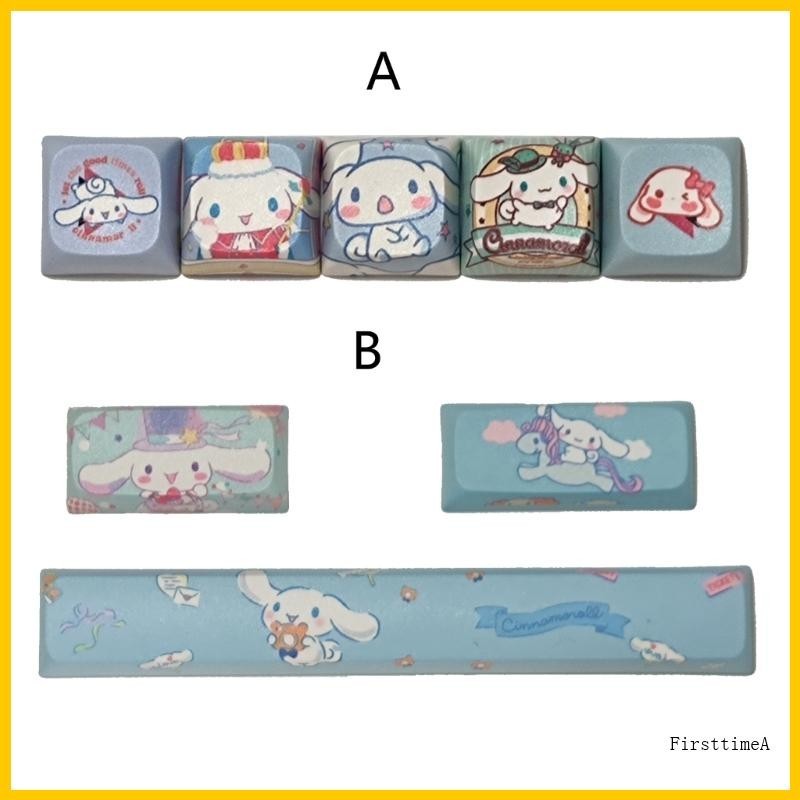 Fir 3 5PCS Cinnamoroll Keycaps 6 25u Space Bar ESC Entre Cartoon Dog ...