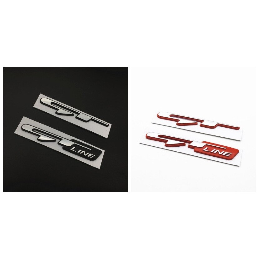 AI 1pcs Car Tuning Atuo Emblem Sticker GT Line Letters Decals For Kia ...