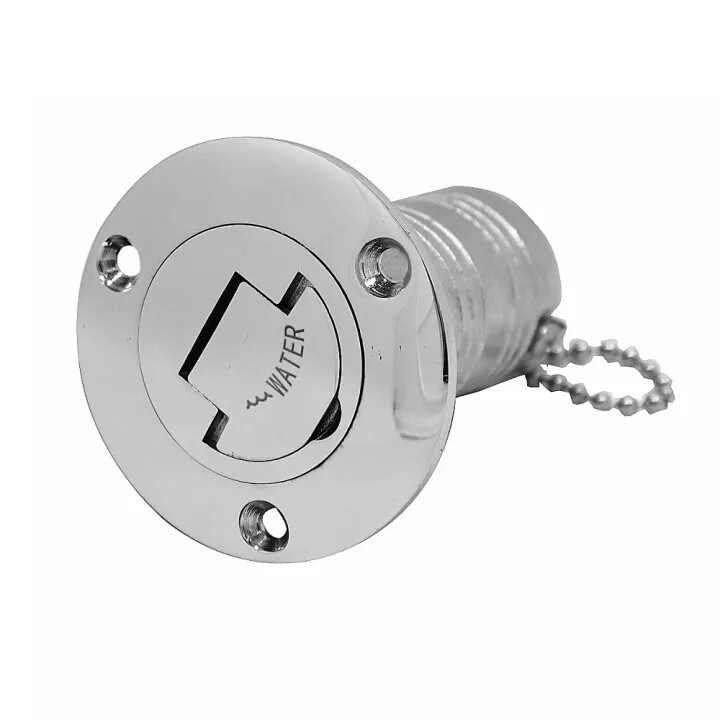 1PCS 316 Stainless Steel Deck Filler Cap With Key GAS DIESEL FUEL WASTE ...