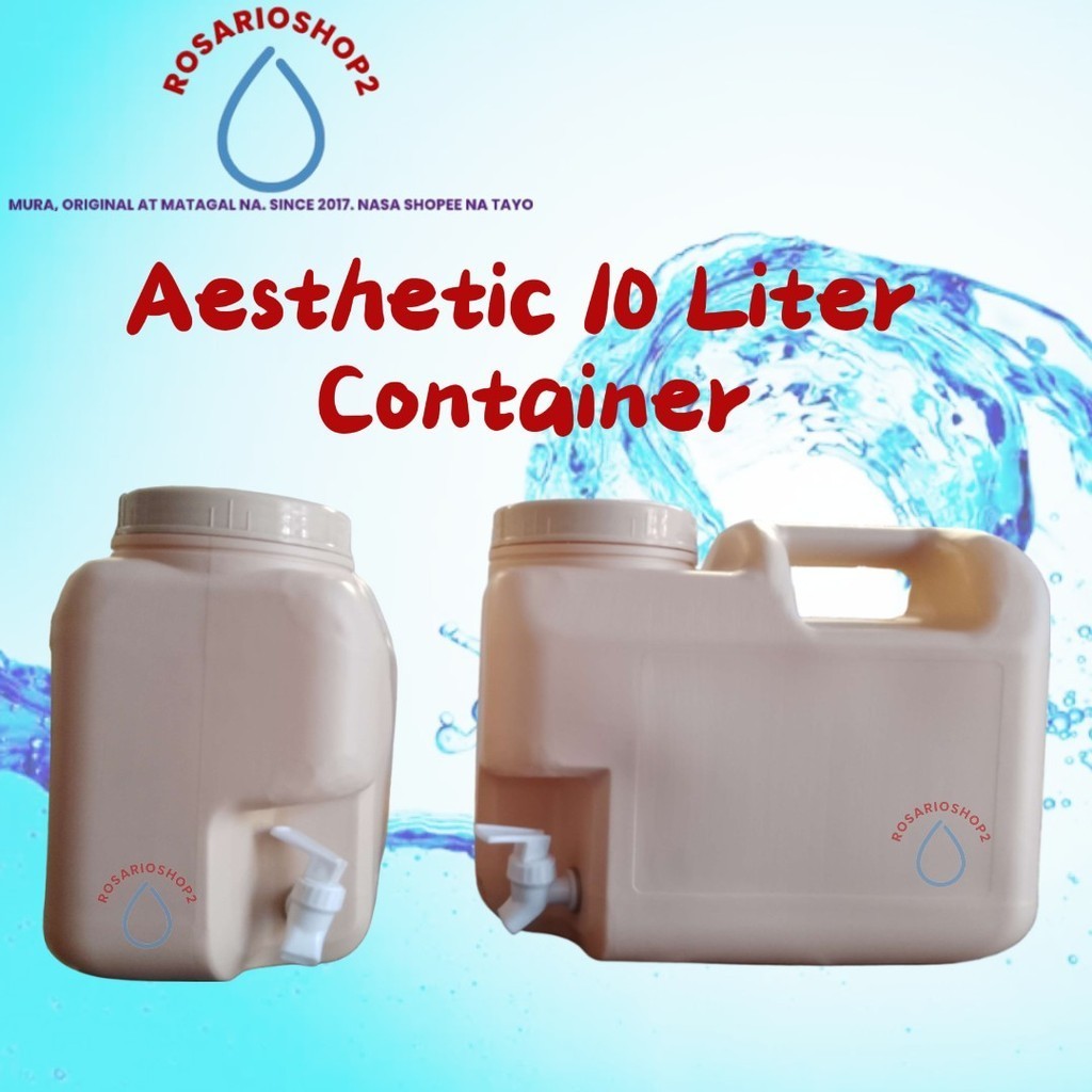 Aesthetic 2 5 Gallon 10l Slim Mini Water Container Jug Pitcher With