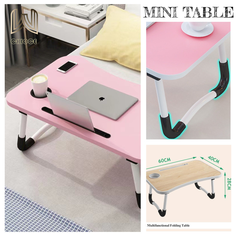 Laptop Table Office Table Mini Desk Study Bed Table Desk Foldable ...