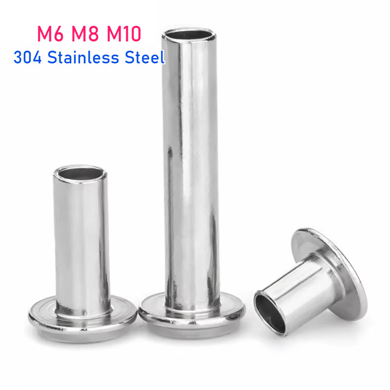 M6 M8 M10 304 Stainless Steel Flat Round Head Semi-Hollow Core Rivets ...