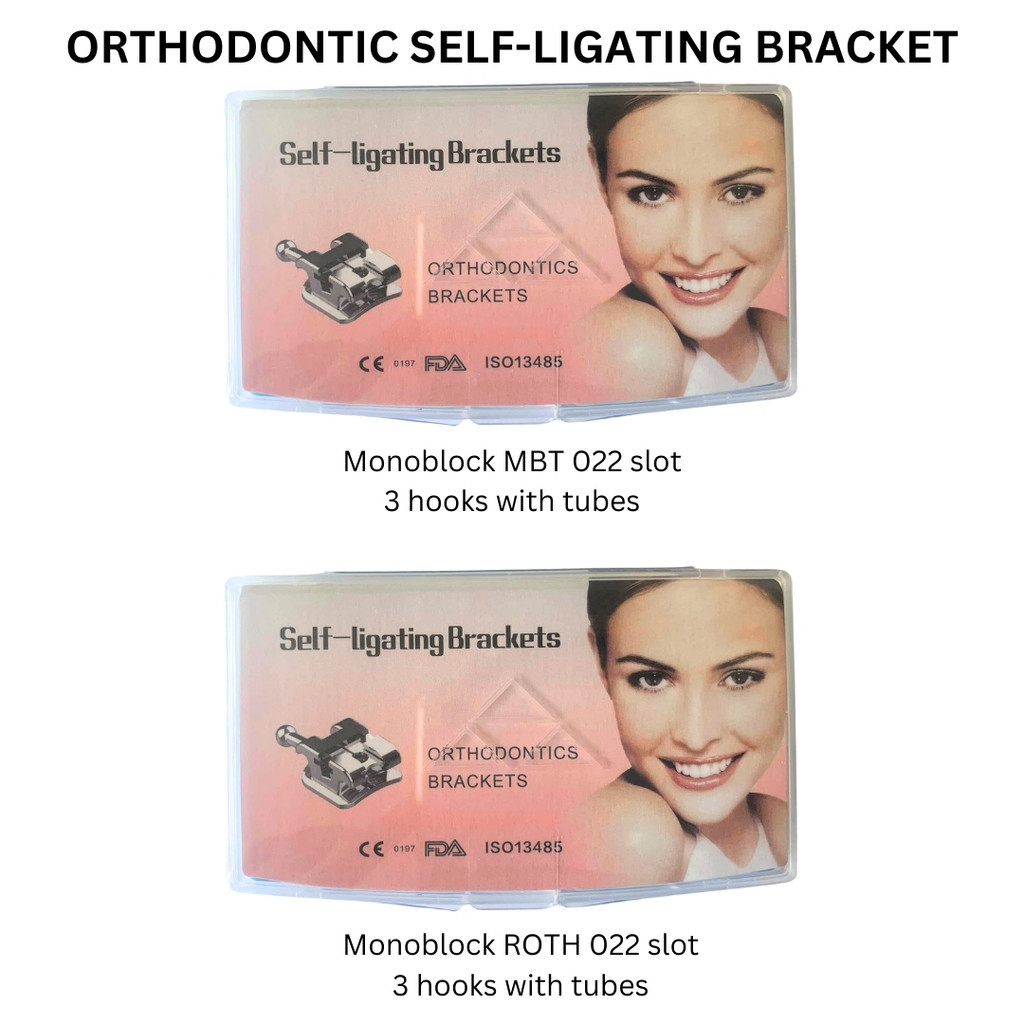 Self Ligating Brackets Monoblock - Roth & MBT - Orthodontic Supplies ...