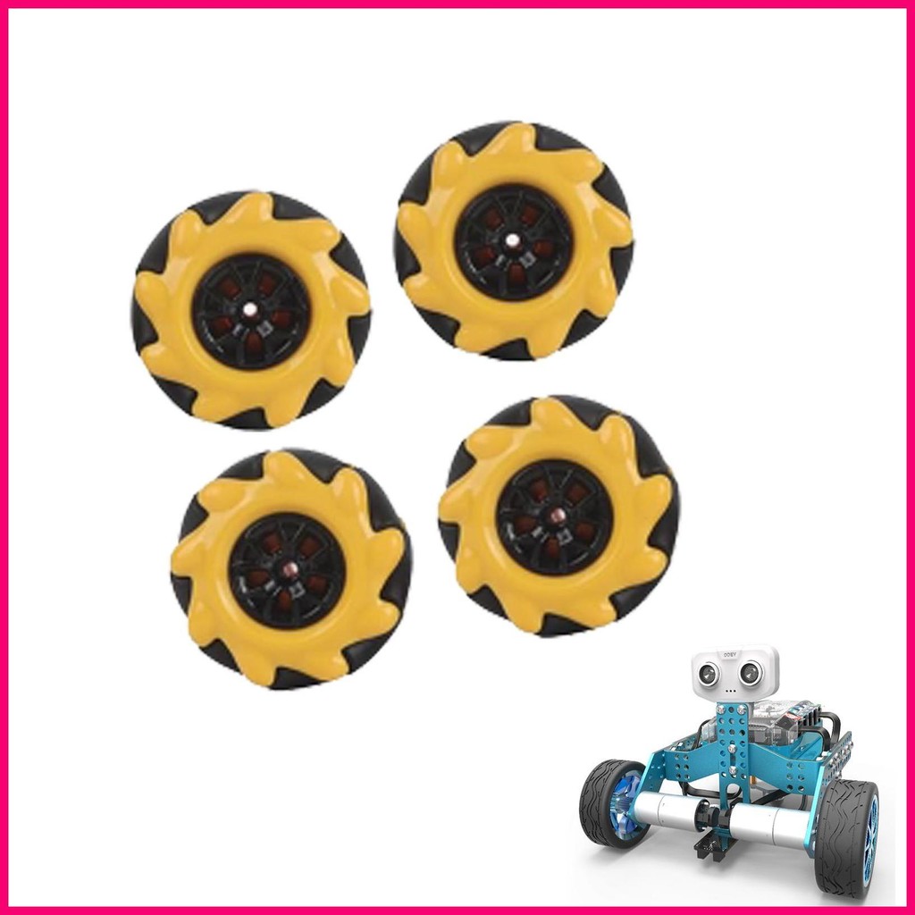 Mecanum Wheel Car Kit Robot Wheels Omni Wheels 2 Pairs 48mm Wheels Toy ...