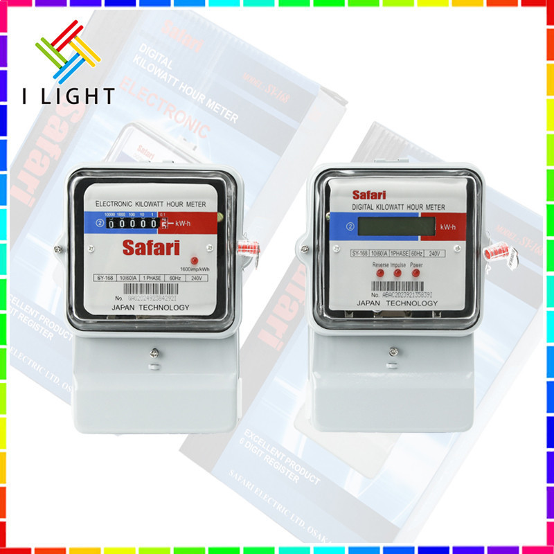 Safari SY-168 Electric Sub-Meter Number/LCD Screen Kilowatt Hour Meter ...