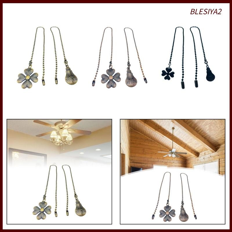 [Blesiya2] 2Pcs Ceiling Fan Extension Pull Chain Light Pull Chain with ...