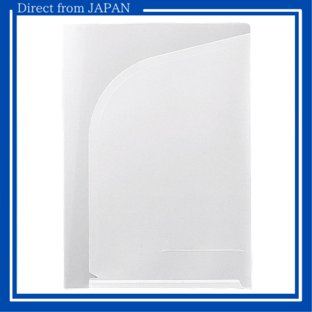 King Jim Clear Holder 2 Pockets 10 Pieces A4 Vertical Milky White 793 ...