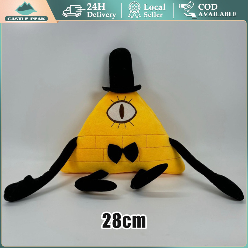 Gravity Falls Bill Cipher Character Toy - Aesthetic Yellow Triangle ...