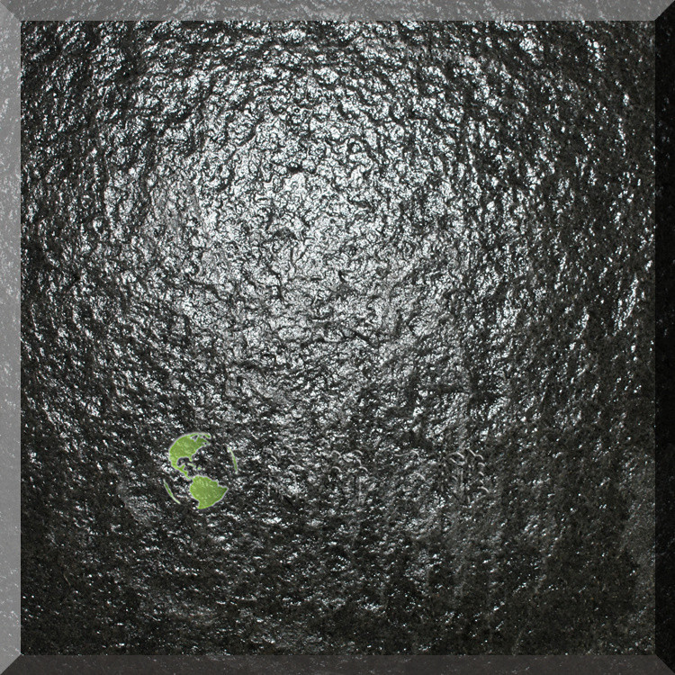 Natural Granite Mongolian Black Stone Slab Pure Black Fire-polished ...