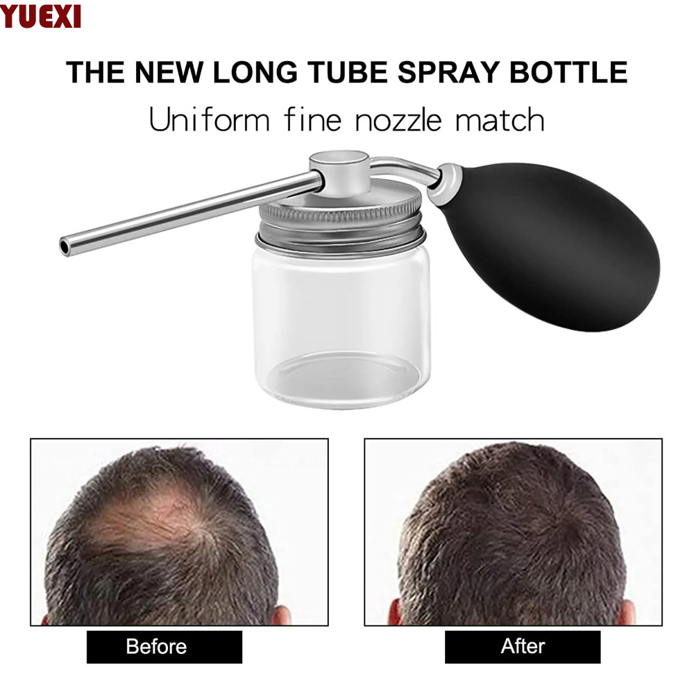 YUEXI Hair Salon Powder Spray Bottle, Refillable Talc Fiber Powder ...