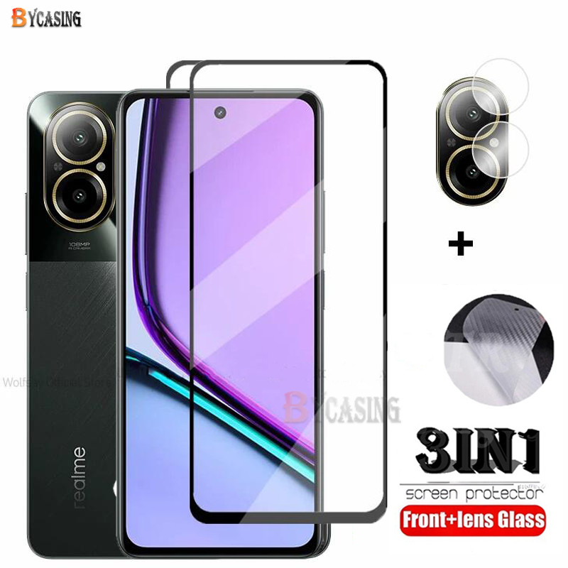 3-IN-1 9D Full Screen Protector for Realme 10 9i 8i 7i 5 7 8Pro Realme Note 60X Note50 C63 C65 ...
