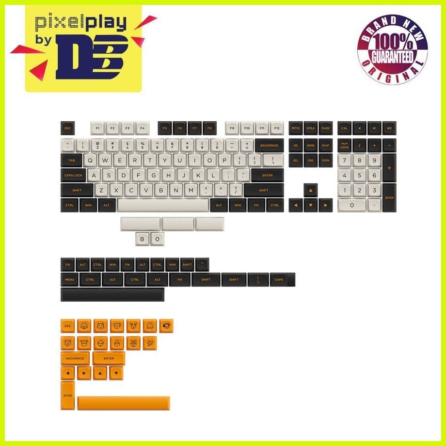 ♞Akko Carbon Retro PBT Keycaps Set ASA Low Profile 155 Keys | Shopee ...