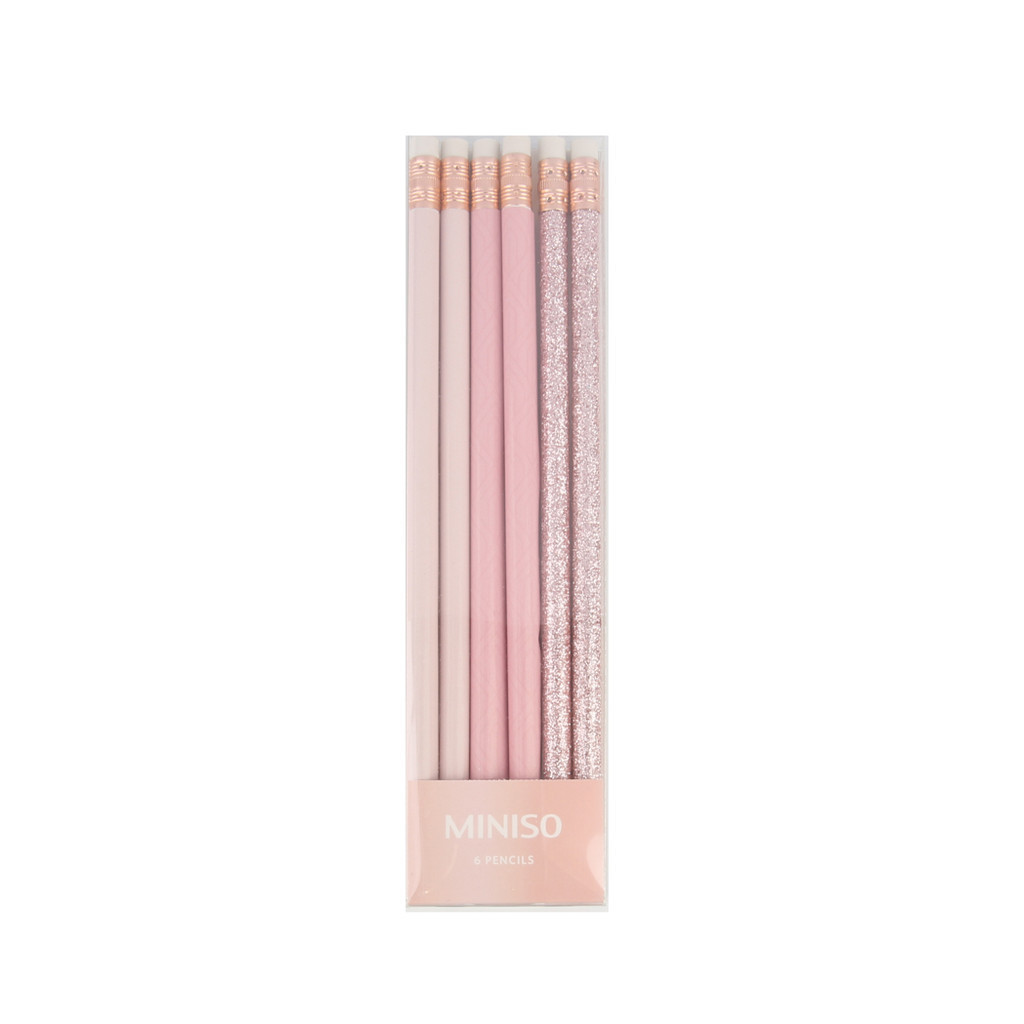 MINISO Rose Gold Series Pencil Set (6 Pack) PDQ | Shopee Philippines