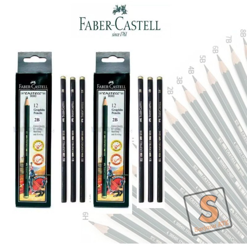 Faber castell 2B Pencil / HB / 3B / H / 4B / 5B / 2H / 3H / 4H / 5H / 6H (1pcs) | Shopee Philippines
