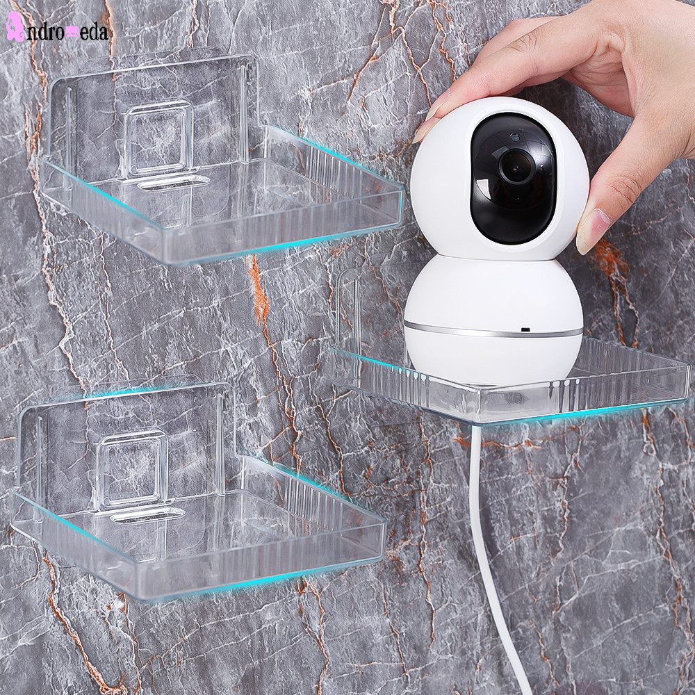 Creative Punch-Free Transparent Surveillance Camera Shelf New Traceless ...