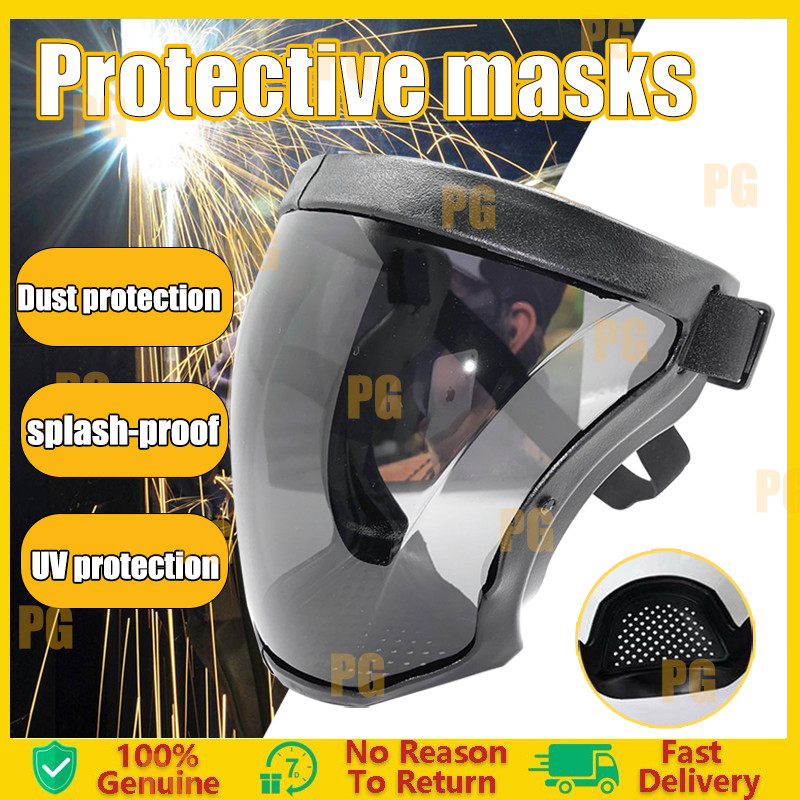 Transparent Full Safety Mask Dust and Fog Resistant Mask Work ...