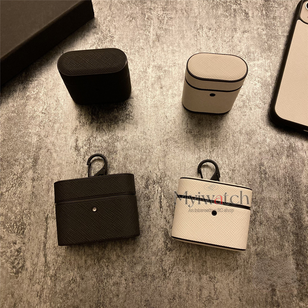 Luxury square leather case For Apple AirPods 1 2 3 rd Pro 2 Bluetooth ...