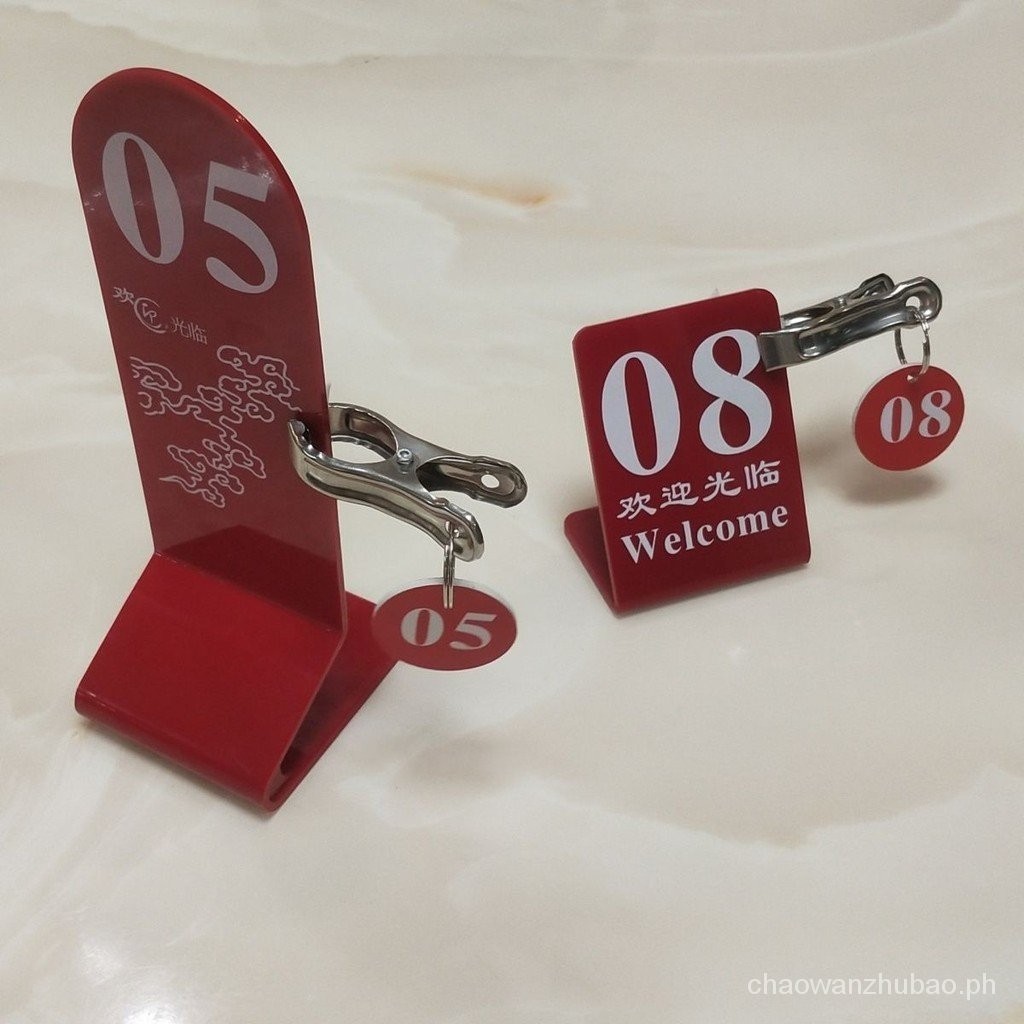 Spicy Hot Plate Meal Number Plate Table Number Plate Table Card Seat ...