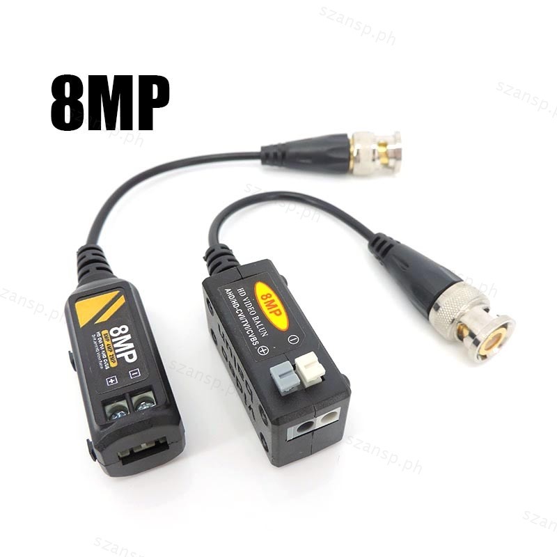 8MP 4K CCTV Camera Video Balun Connector BNC Video Balun to UTP ...