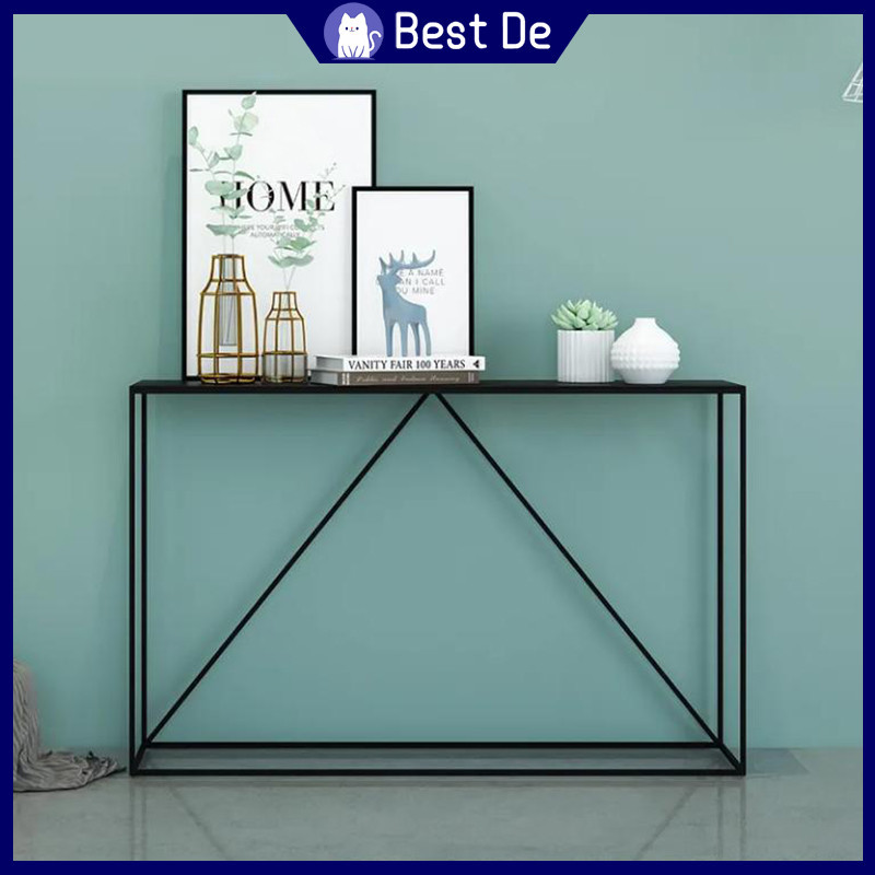 Simple Entryway Table Iron Entryway Table Wall Side Table Aisle Against ...
