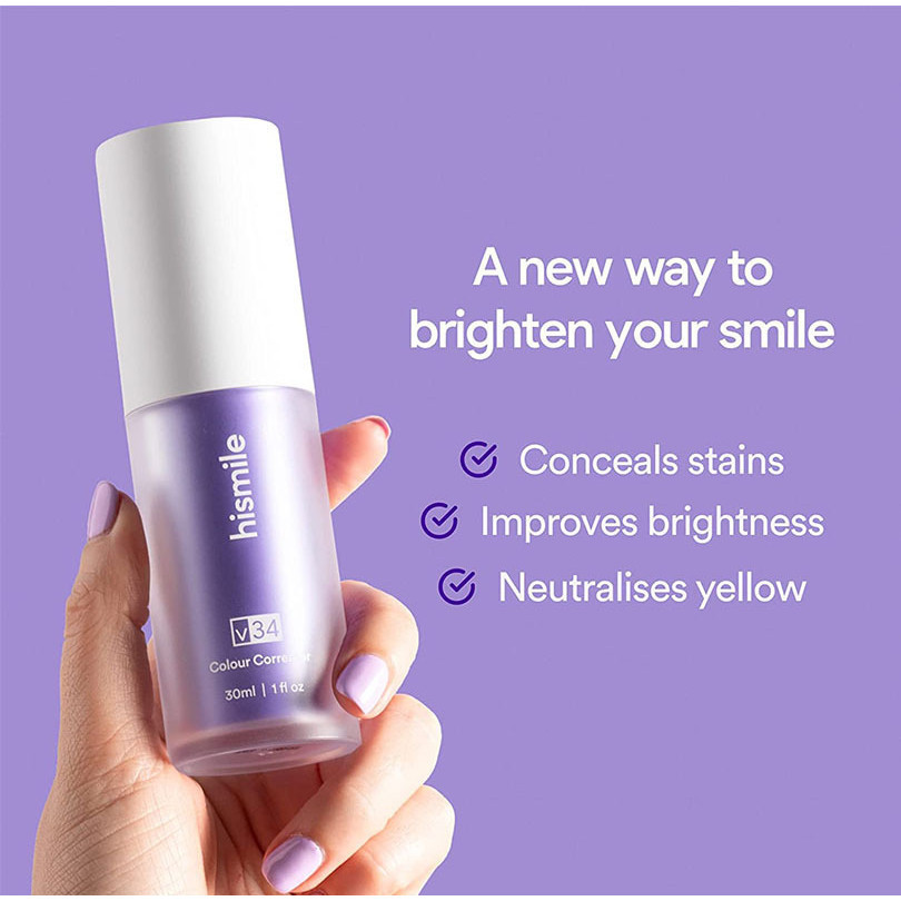 Hismile v34 Colour Corrector color correction purple toothpaste small ...