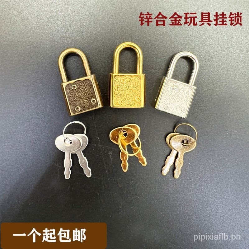 Mini Zinc Alloy Padlock Iron Can Stationery Box Password-Protected ...