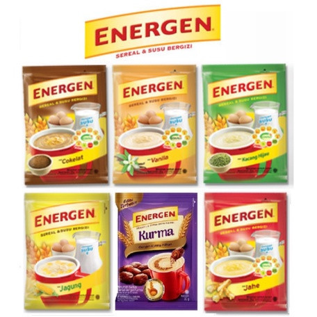 HIJAU Energen cereal All variants 1 pack 10pcs chocolate agent green ...