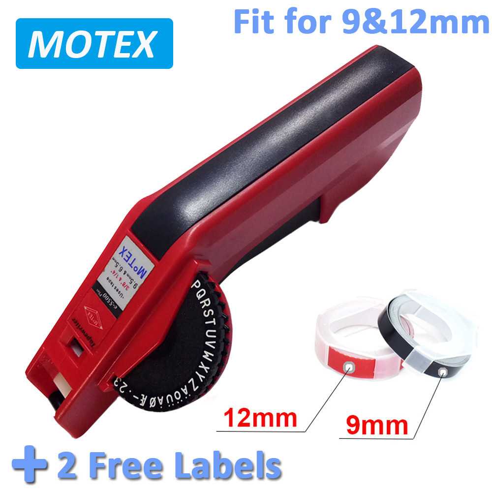 Motex E-5500 E505 Manual Label Maker E5500 Suit 6/9/12mm DYMO 3D ...