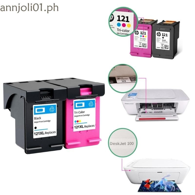 QJ 121XL Ink Cartridge Black and Colour Remanufactured for HP 121 for ...