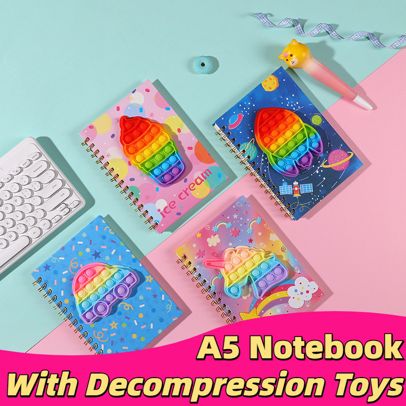 Cute Cartoon Coil Book Spiral Notebook 80 sheets Student With ...