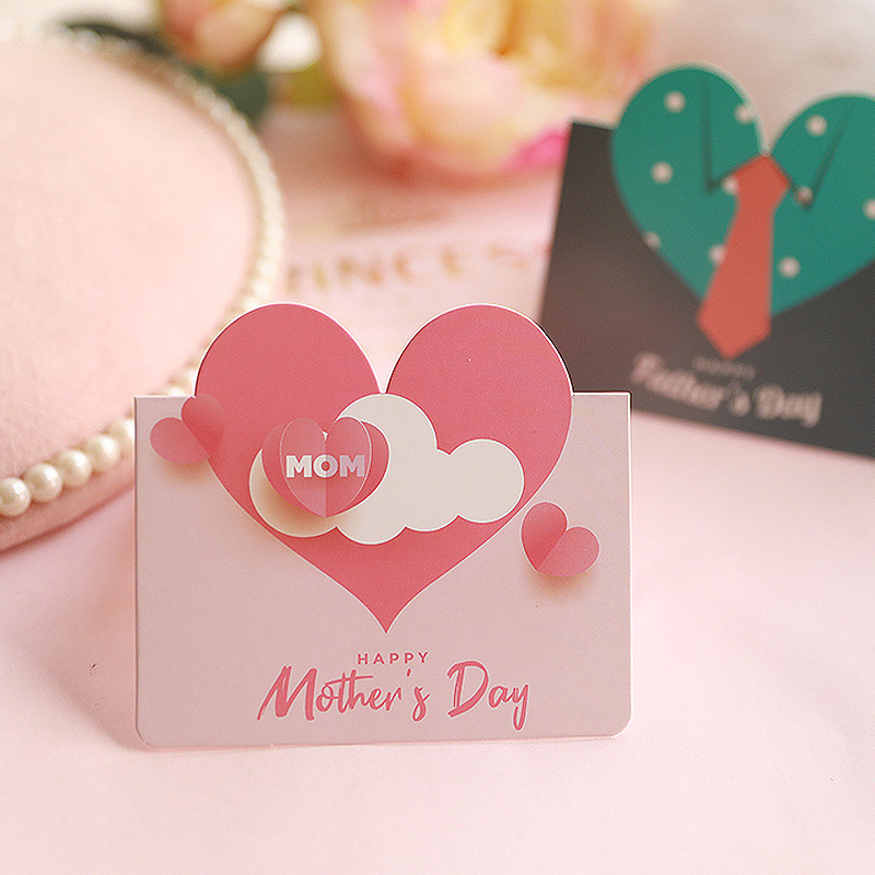 Creative Happy Mather's/Father's Day Greeting Card Art Flower Greeting ...