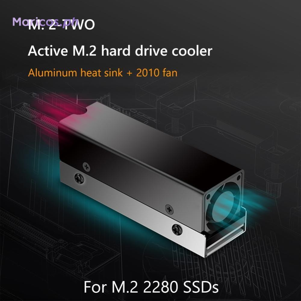 M.2 SSD Cooling Radiator with Fan Aluminum Hard Disk Cooler for PC ...