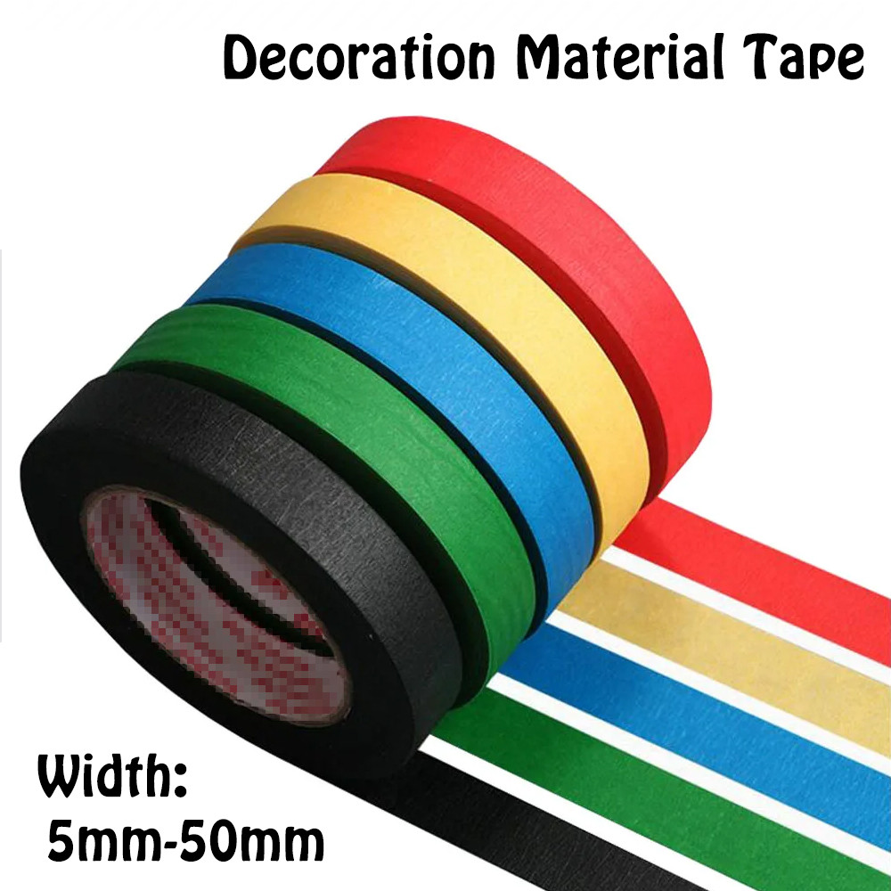 787.4 Inch Decorative Pattern Paper Tape, Colored Paper Tape Red Black ...