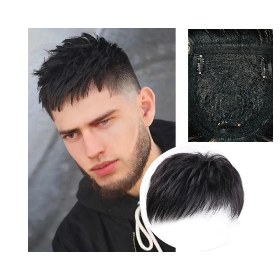 Bald Patch Hairpiece for Men to Cover Gray Hair, Top Hairpiece | Shopee ...