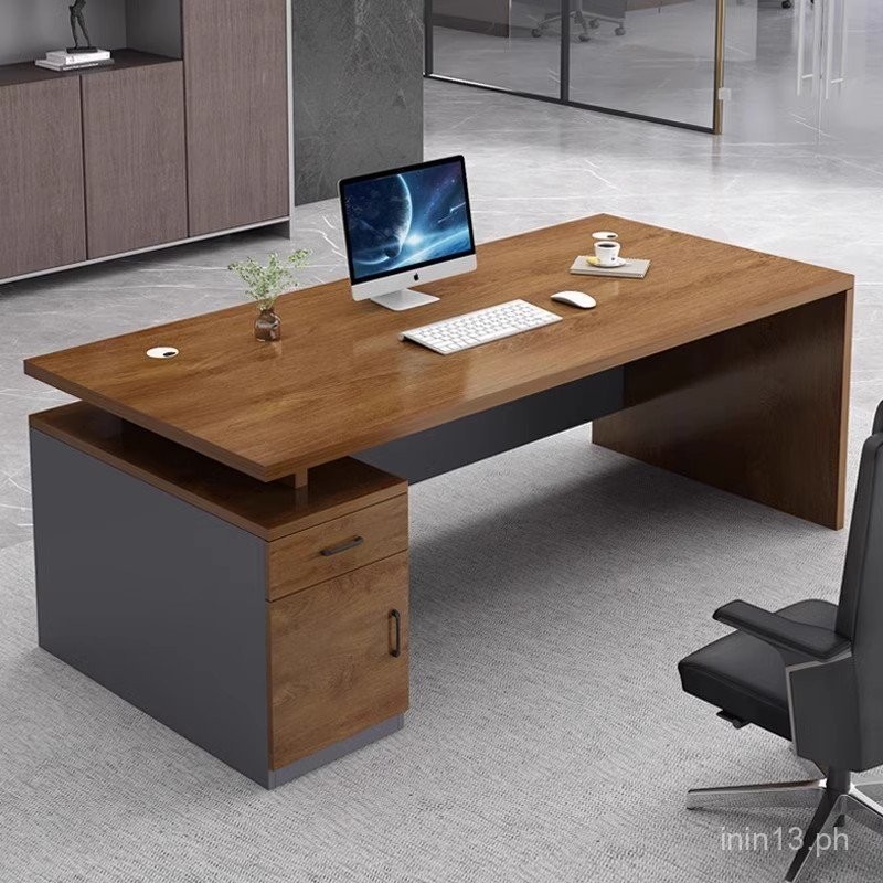 Office Desk Desktop Boss Desk Simple Modern Home Computer Desk Employee ...