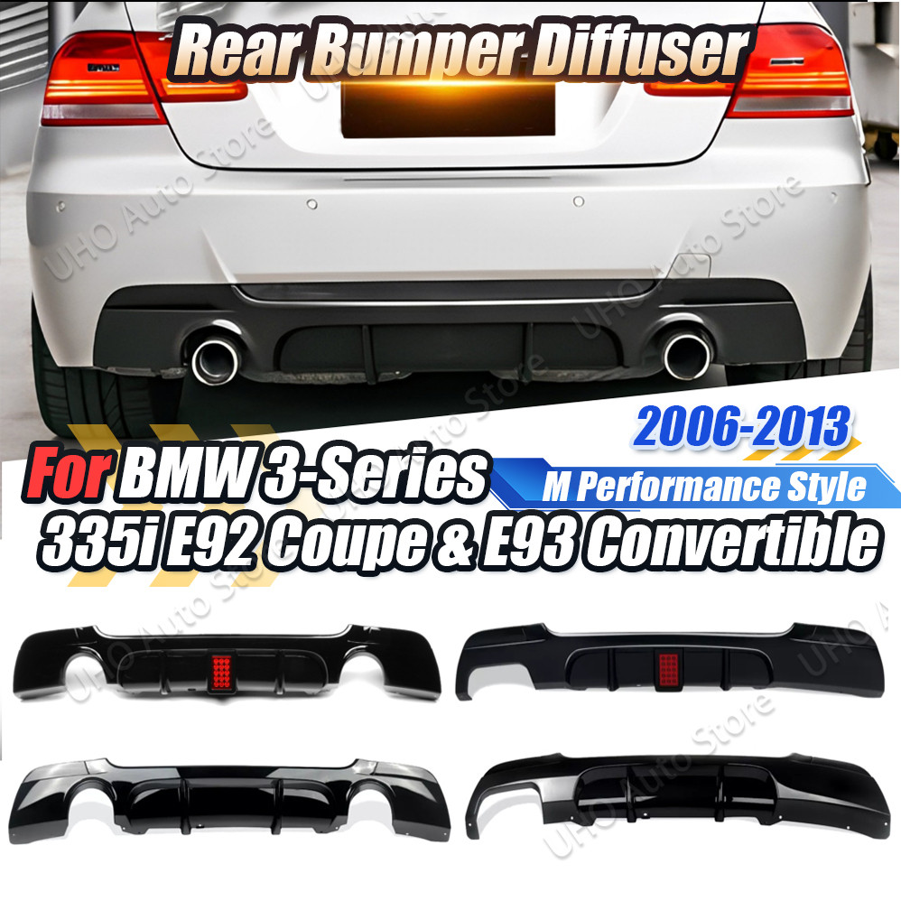E92 E93 M sport Car With Light Dual Lip Splitters Spoiler Body Kits ...