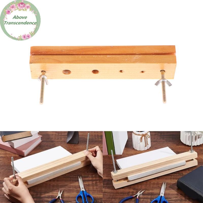 Above Wooden Bookbinding Press Large Press Bookbinder Flat Paper Press ...