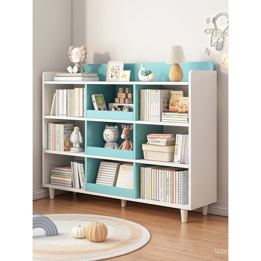 Bookshelf Floor Storage Rack Simple Living Room Student Book Reading ...