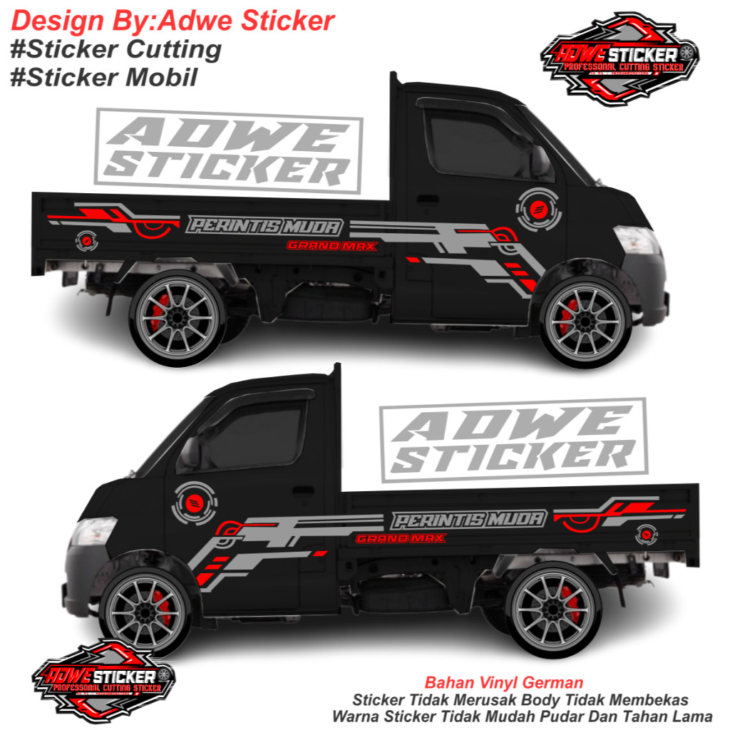 Daihatsu gran max car pick up sticker, newest rear crankcase side body ...