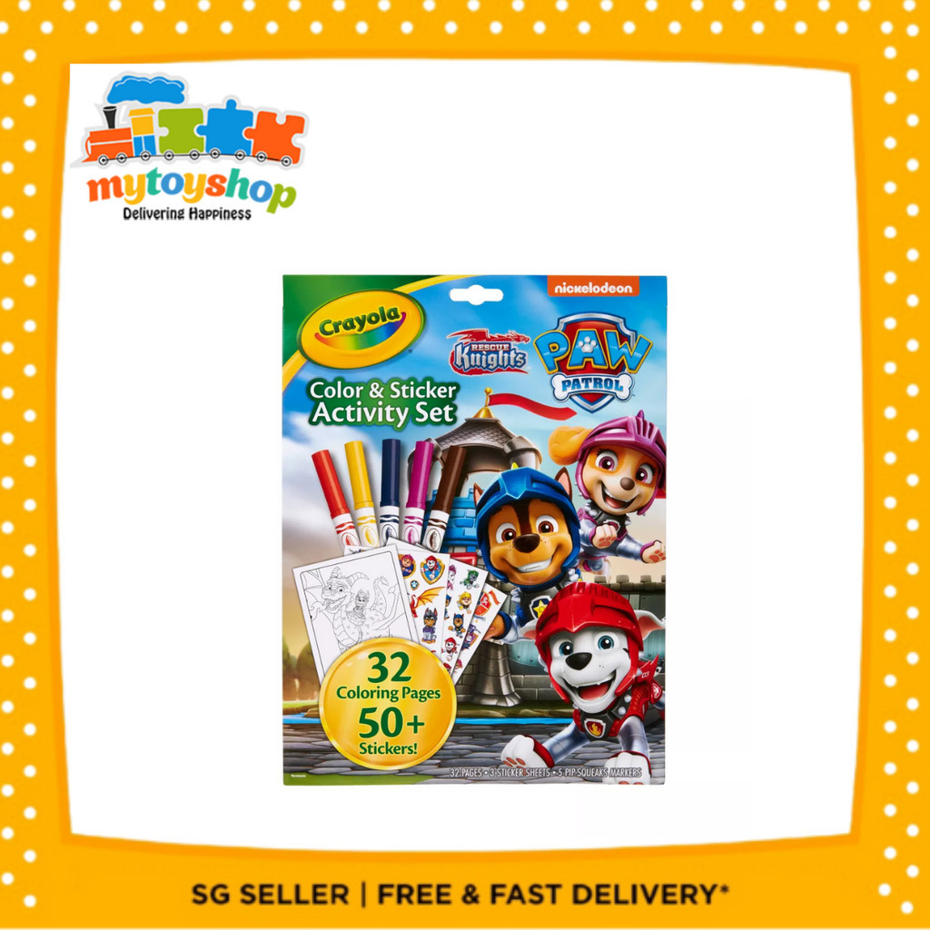 Crayola Color n Sticker Paw Patrol Activity Set | Shopee Philippines