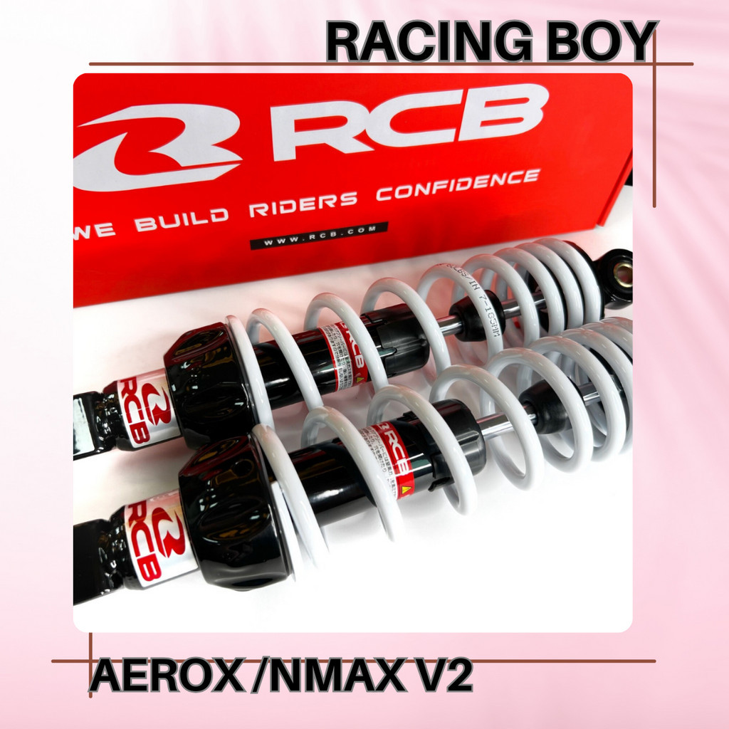 Racing boy a2 series shock absorber for yamaha aerox and nmax v2 305mm ...