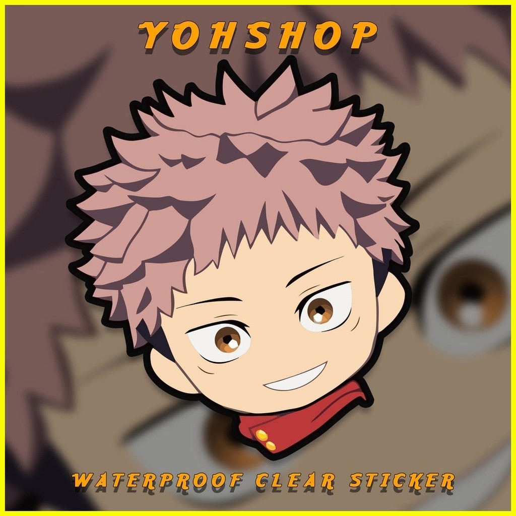 【hot sale】 Jujutsu Kaisen Peeker Sticker | Yuji Itadori Peek Chibi ...