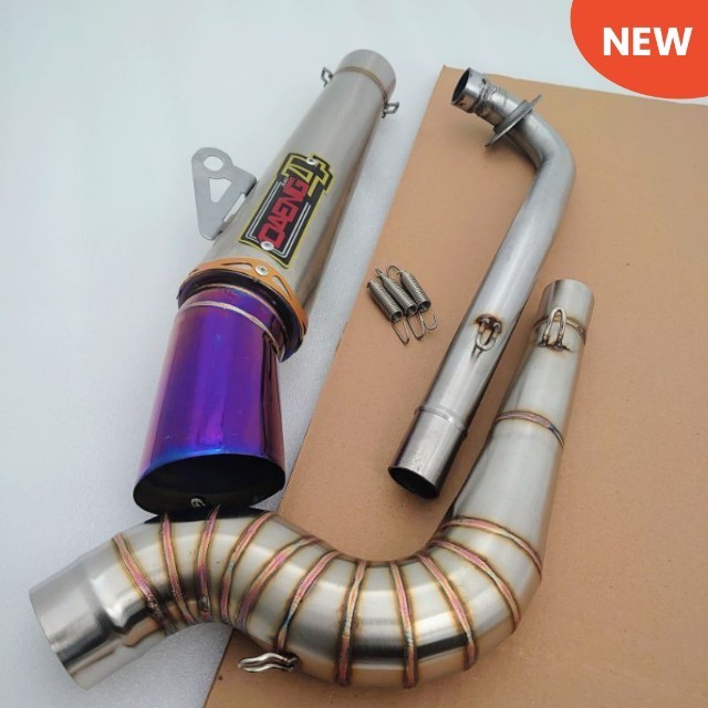 Daeng sai4 Conical open specs Exhoust pipe for Xrm 110/125 wave 125 ...