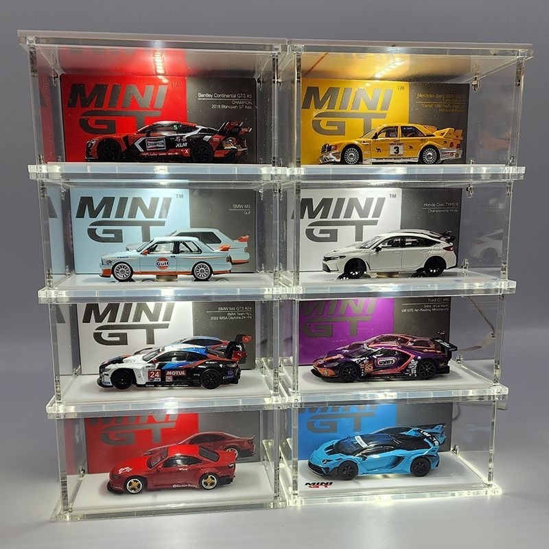 Display Box 1/64 Car Model Display Box Acrylic Splicable Collection Box ...
