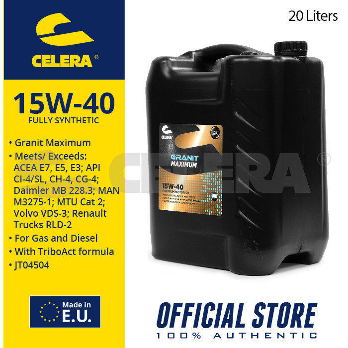 CELERA Granit Maximum 15W40 Premium Heavy-Duty Car Engine Oil for ...