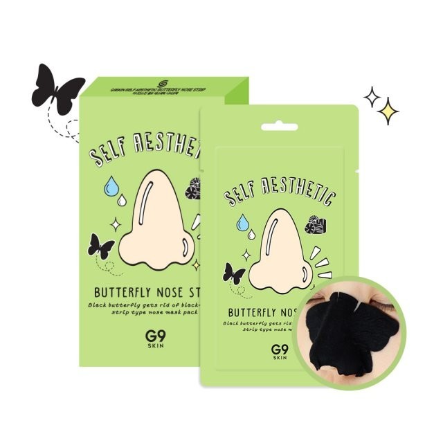 G9 Skin Self Aesthetic Butterfly Nose Pack x2pack(Skincare/Face Mask ...